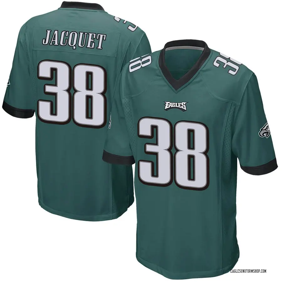 Nike Michael Jacquet Philadelphia Eagles Men's Game Green Team Color Jersey